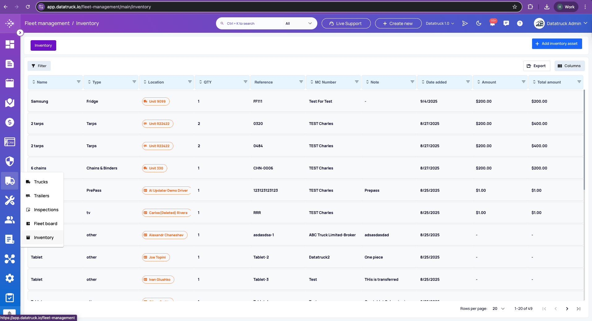 Datatruck New Releases 09/16/2025 – Datatruck