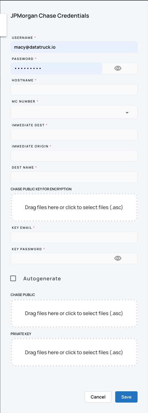 How To Integrate With Chase – Datatruck