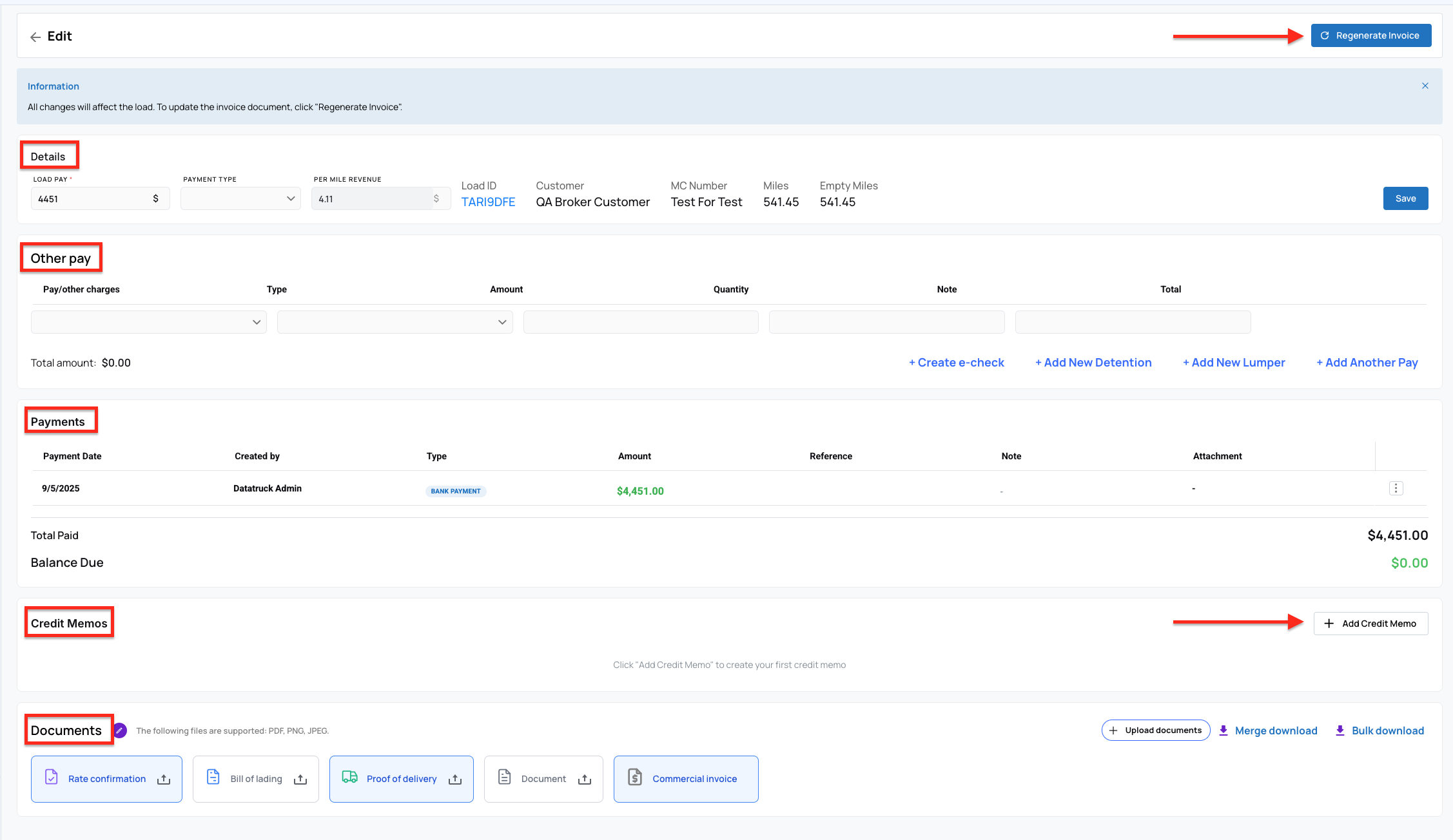 How To Send Revised Rate-Con (Invoice) – Datatruck