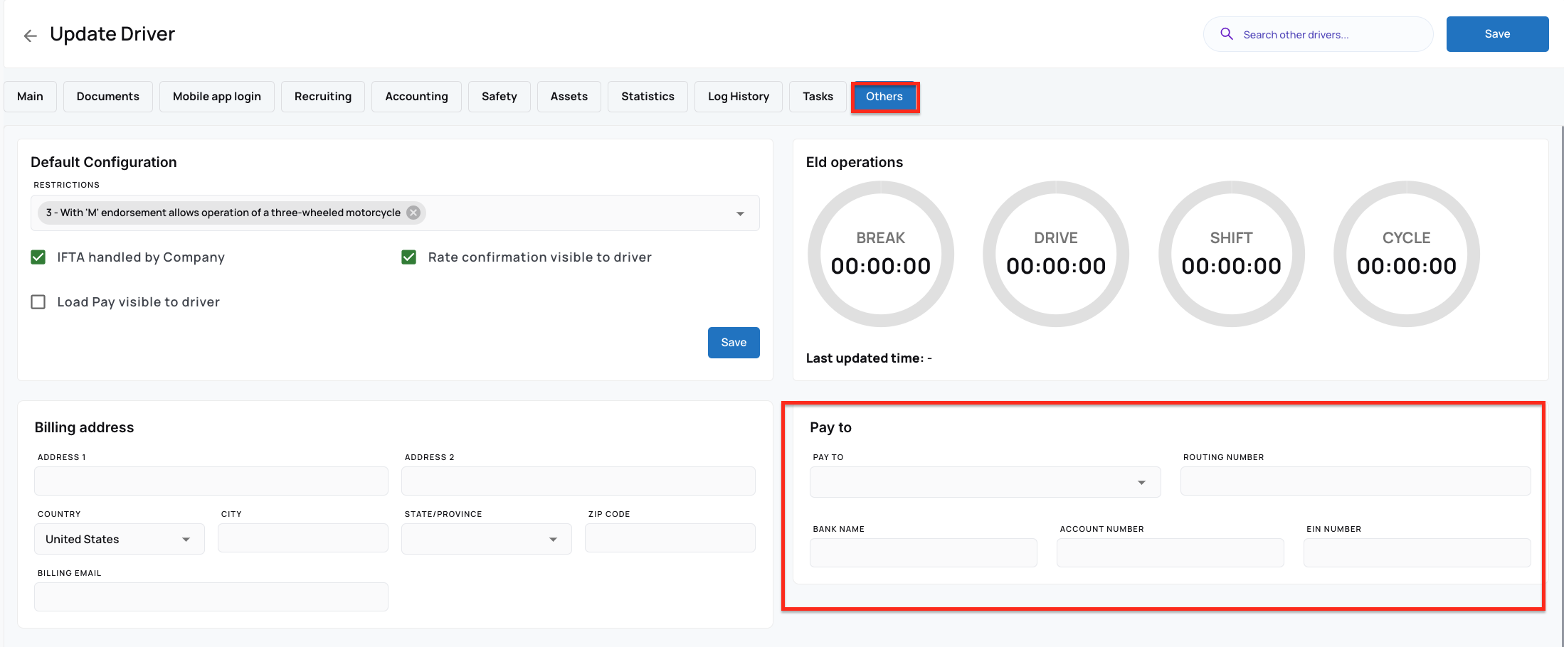 How to Add a Driver’s Bank Details – Datatruck