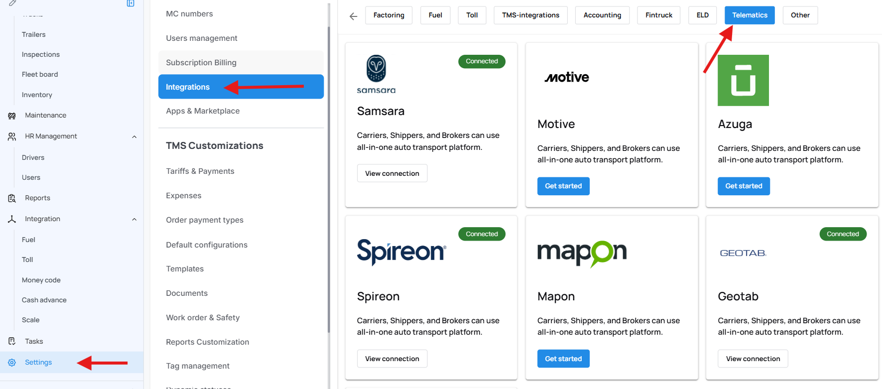 How To Sync/Update Telematics – Datatruck